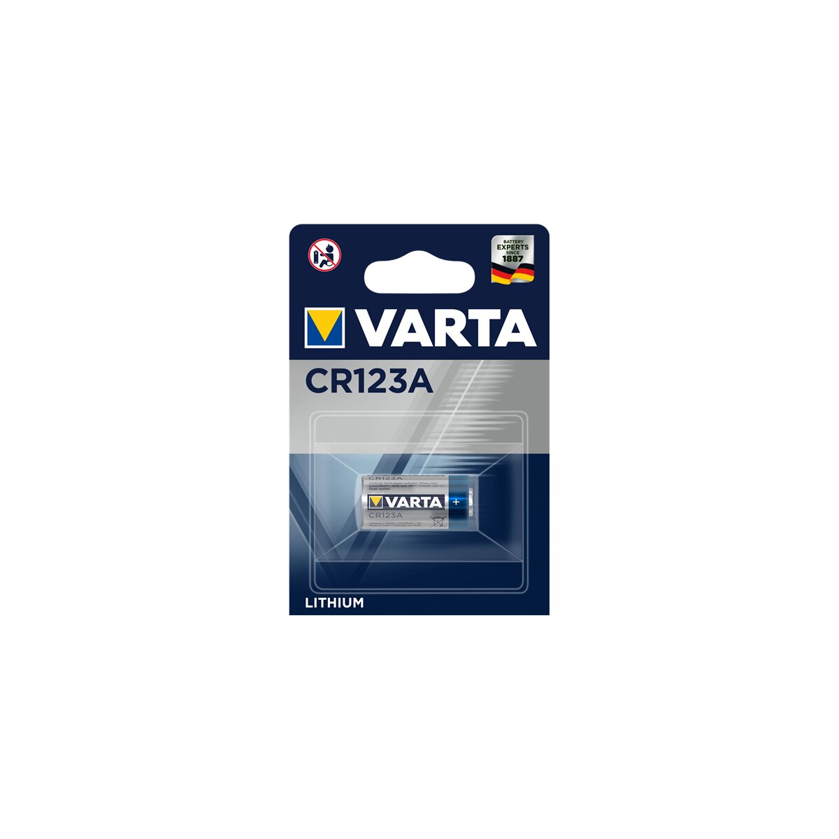 VARTA CR123A 3V Lithium-Batterie
